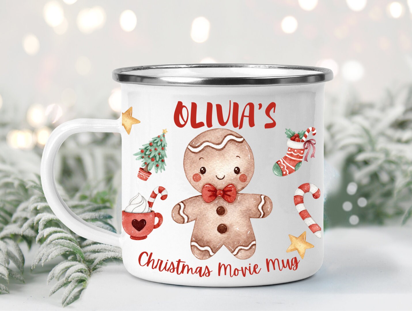 Personalized Kids Christmas Mug Kids Hot Chocolate Mug - Etsy