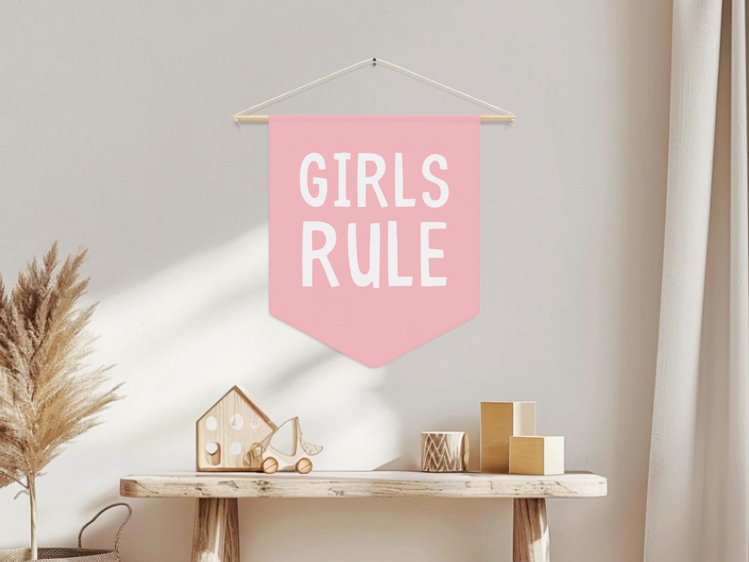 Girls Rule Sign, Girls Bedroom Banner , Long Live Sisterhood, Girls ...