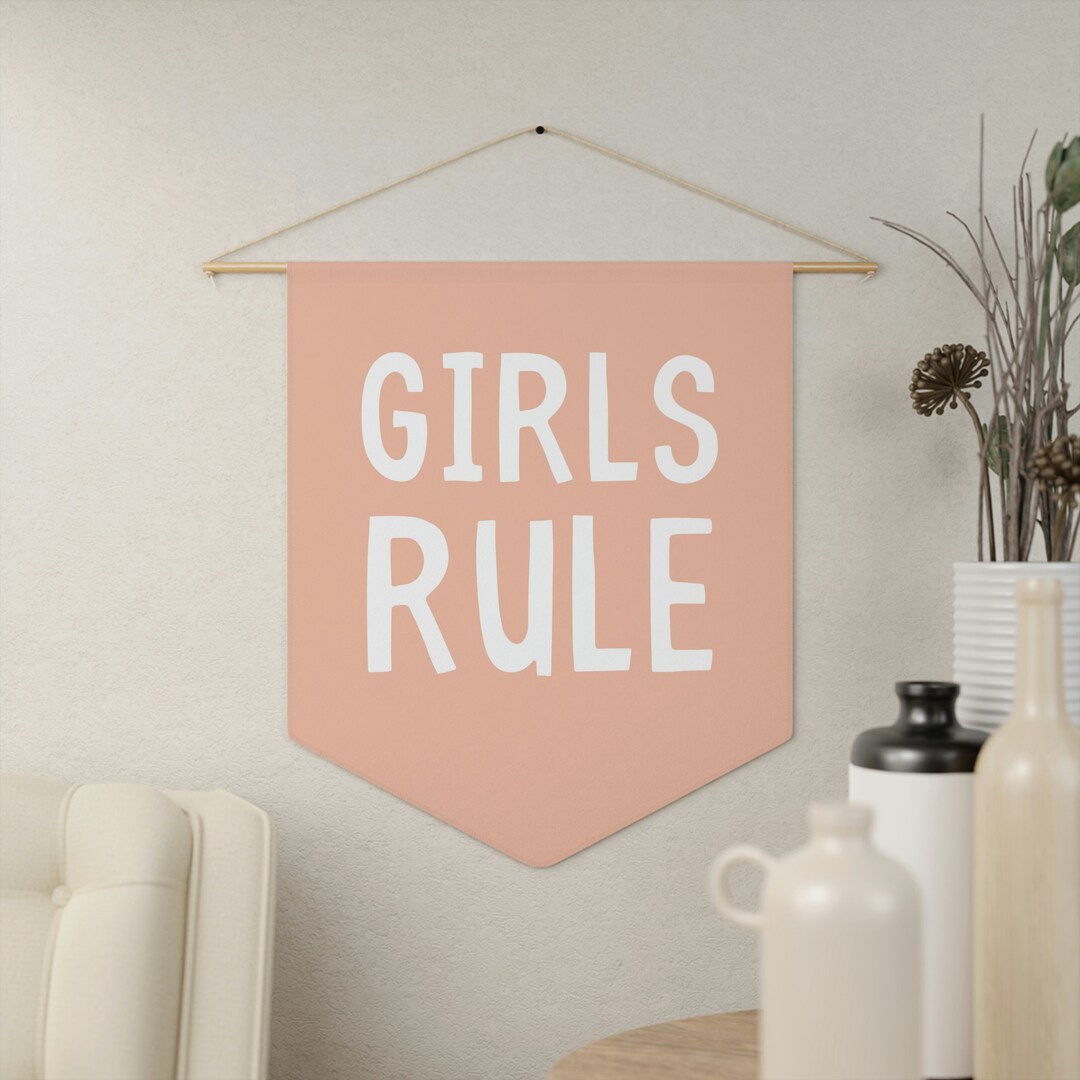 Girls Rule Sign, Girls Bedroom Banner , Long Live Sisterhood, Girls ...