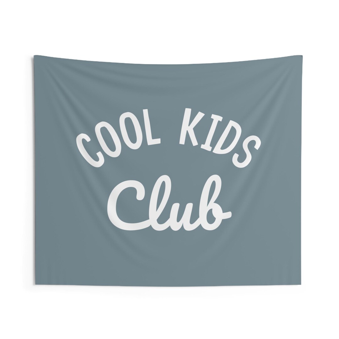 Cool Kids Club Banner - Kids Room Decor - Playroom Wall Art - Nursery ...