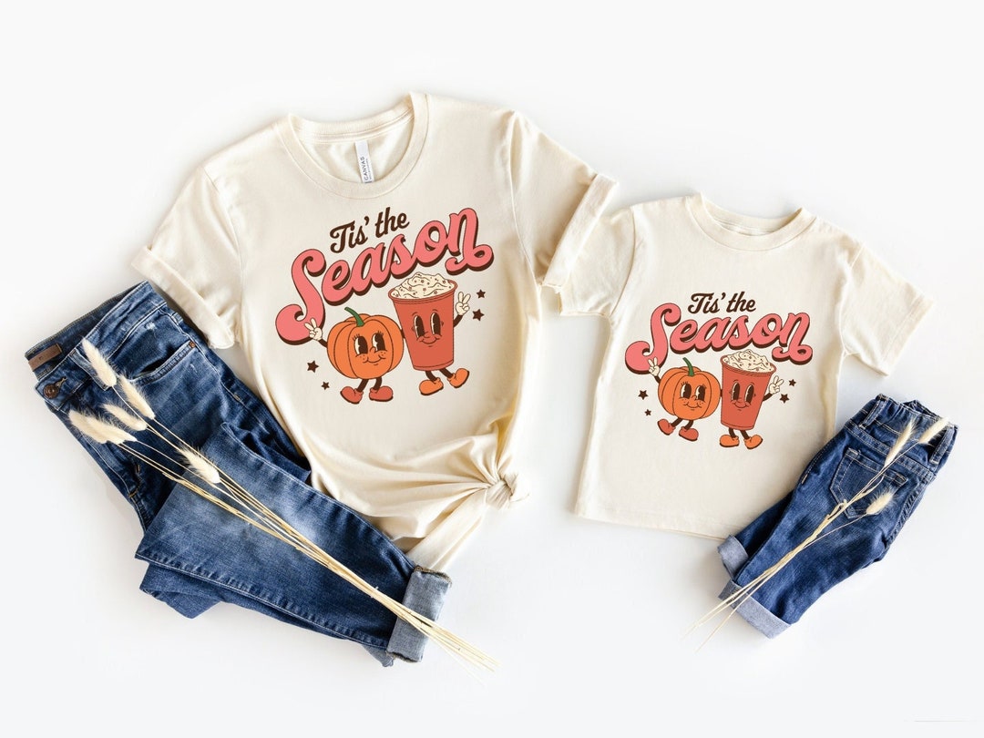 Tis the Season Fall Shirt, Toddler Kids Fall Shirt, Womens Fall Shirt ...