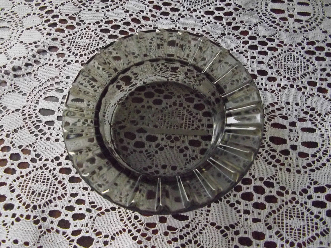 Smoky Glass Howard Johnson Ashtray Vintage 80's - Etsy