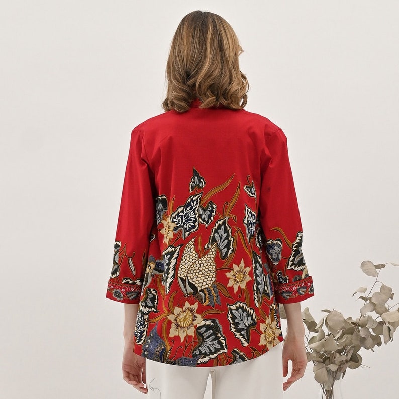 Outer Blazer Batik Pattern From Indonesia Batik Outer KATCO - Etsy