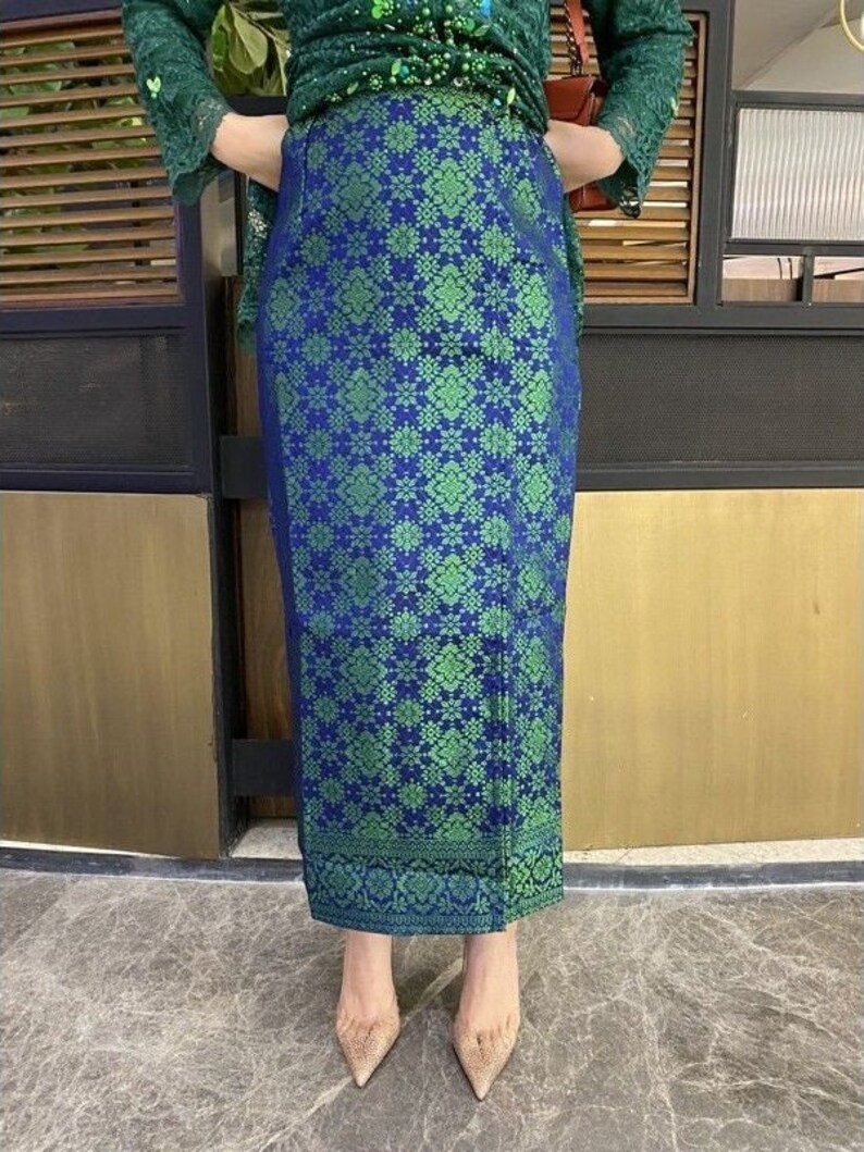 Songket Batik Wrap Skirt, Kebaya Skirt Traditional From Indonesia ...