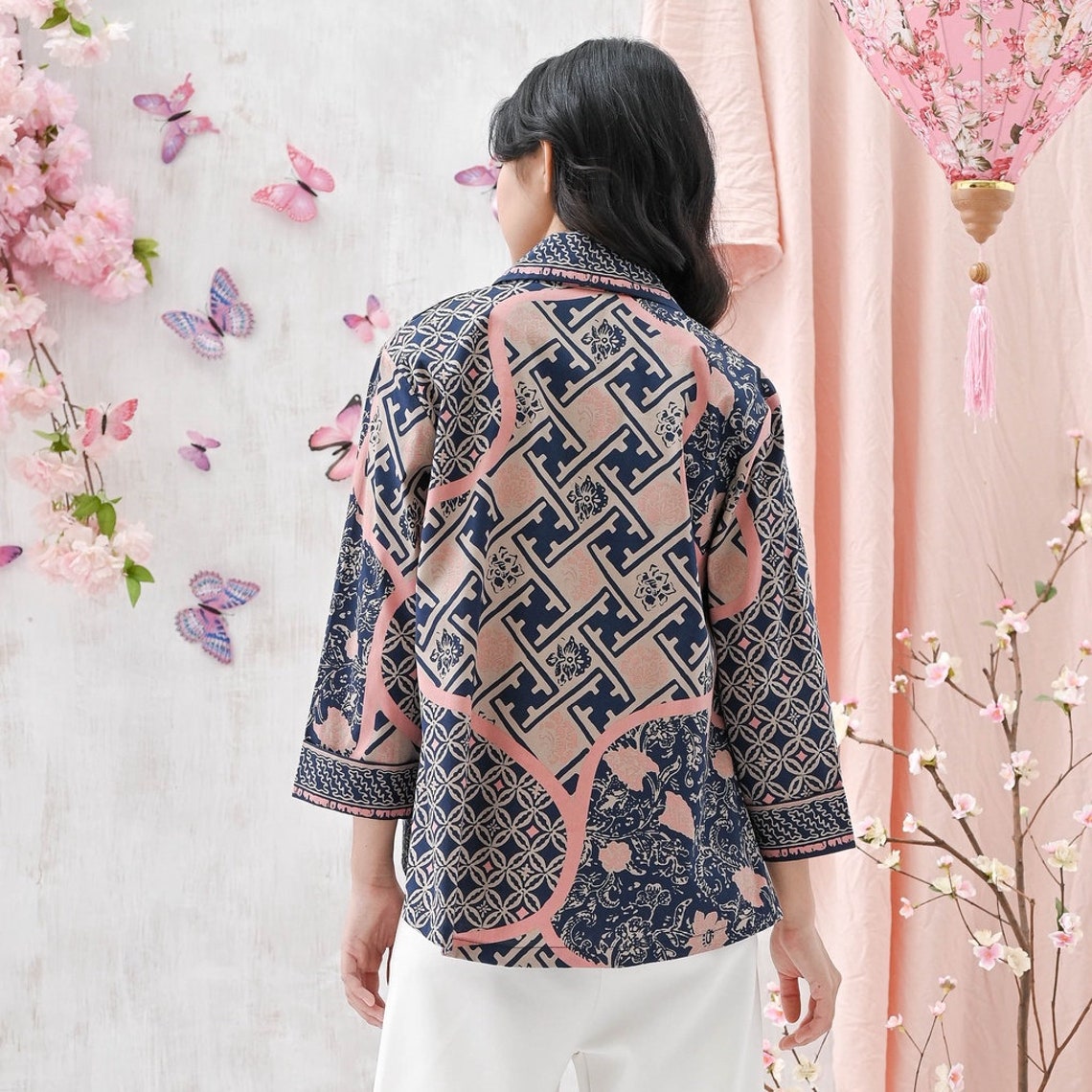 Outer Blazer Batik Pattern From Indonesia Batik Outer - Etsy