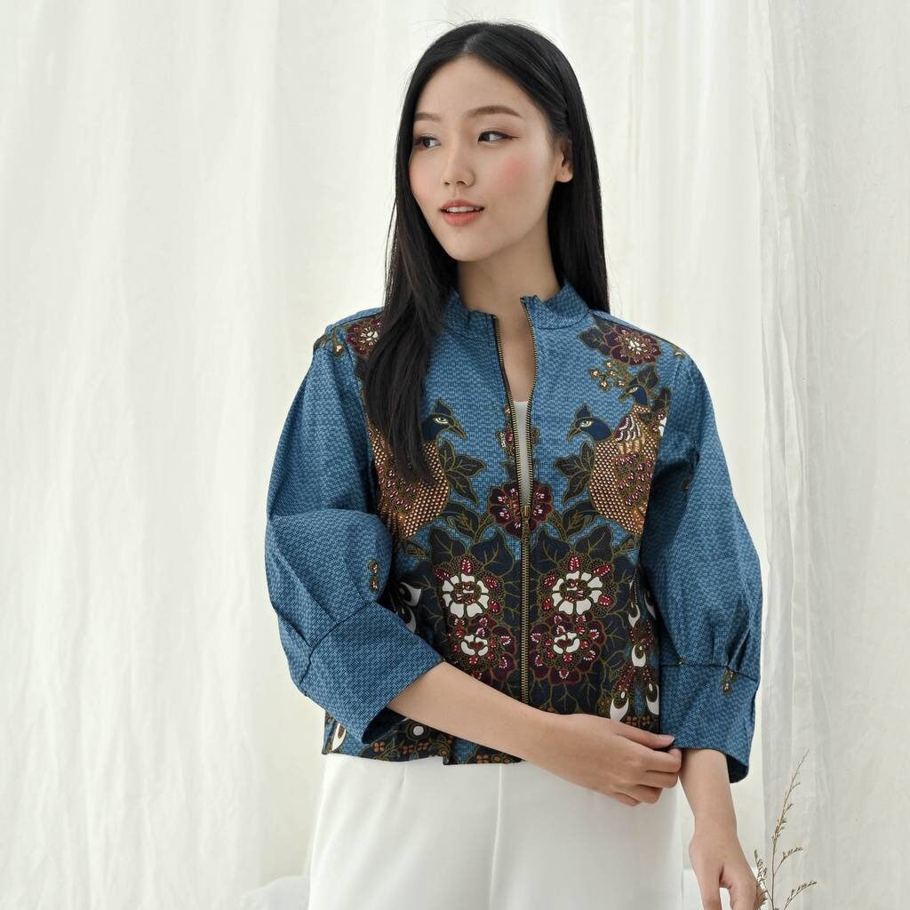 Batik Bomber Jacket, Batik Outer, Indonesian Traditional Clothes KATCO ...