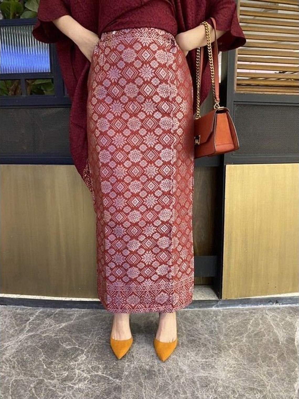 Songket Batik Wrap Skirt, Kebaya Skirt Traditional From Indonesia ...