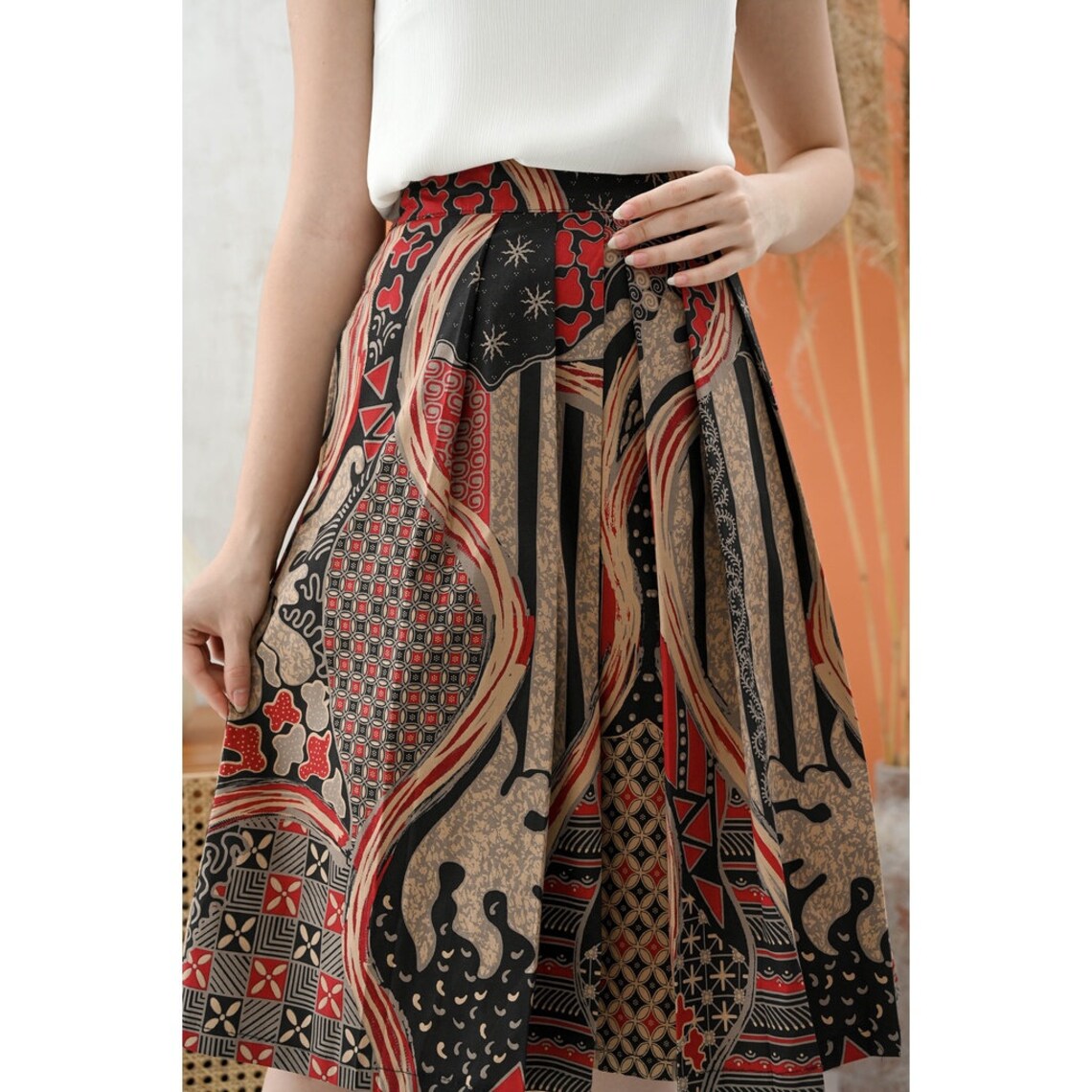 Batik Skirt - Batik Pattern Traditional From Indonesia - KATCO - Etsy