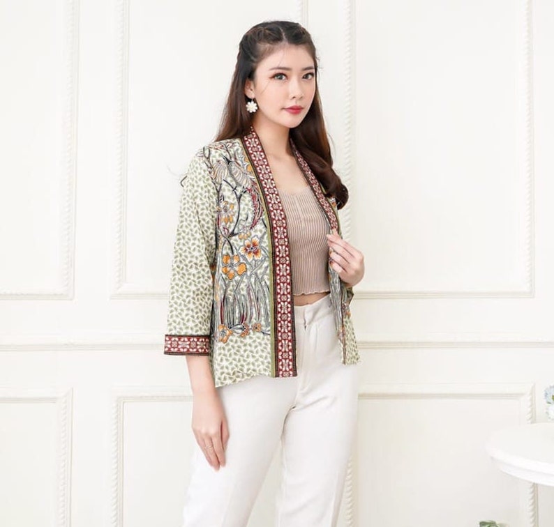 Outer Blazer Batik Pattern From Indonesia Batik Outer - Etsy