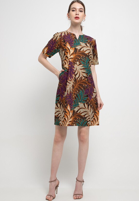 Batik Shanghai Dress Batik Pattern Traditional From | Etsy