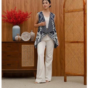 Batik Vest for Women From Indonesia - KATCO - Etsy