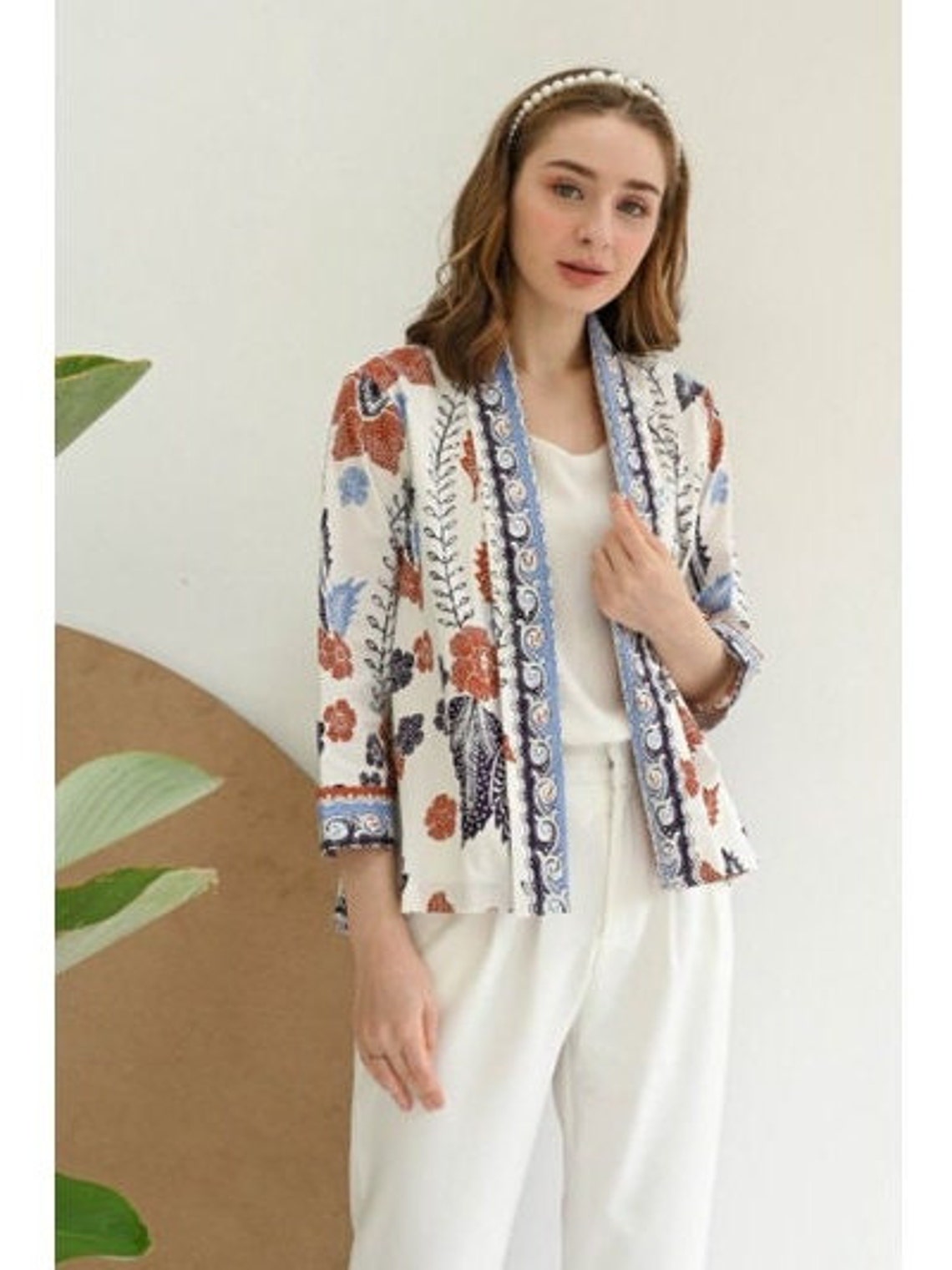 Outer Blazer Batik Pattern From Indonesia Batik Outer KATCO - Etsy