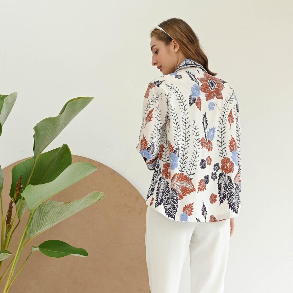 Outer Blazer Batik Pattern From Indonesia Batik Outer KATCO - Etsy