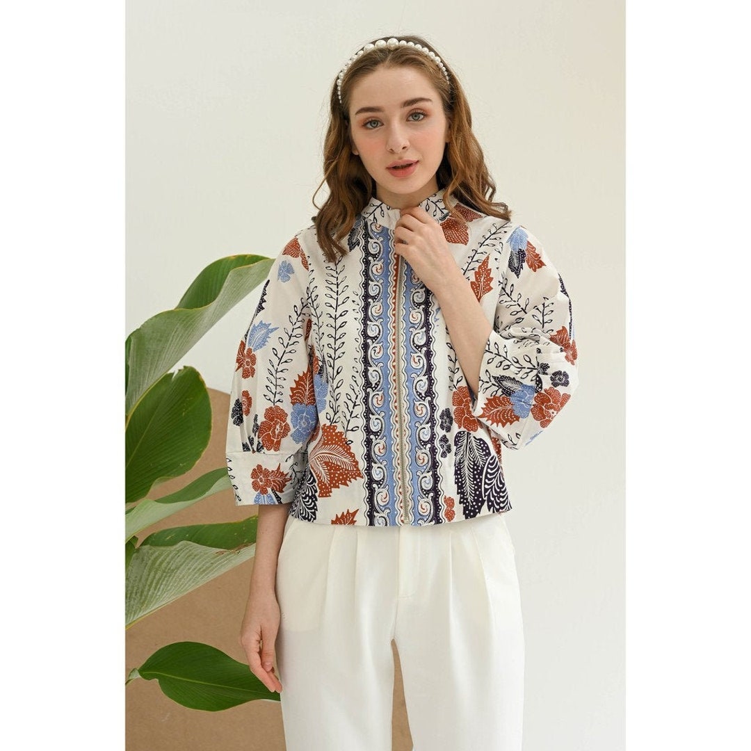 Batik Bomber Jacket, Batik Outer, Indonesian Traditional Clothes KATCO ...