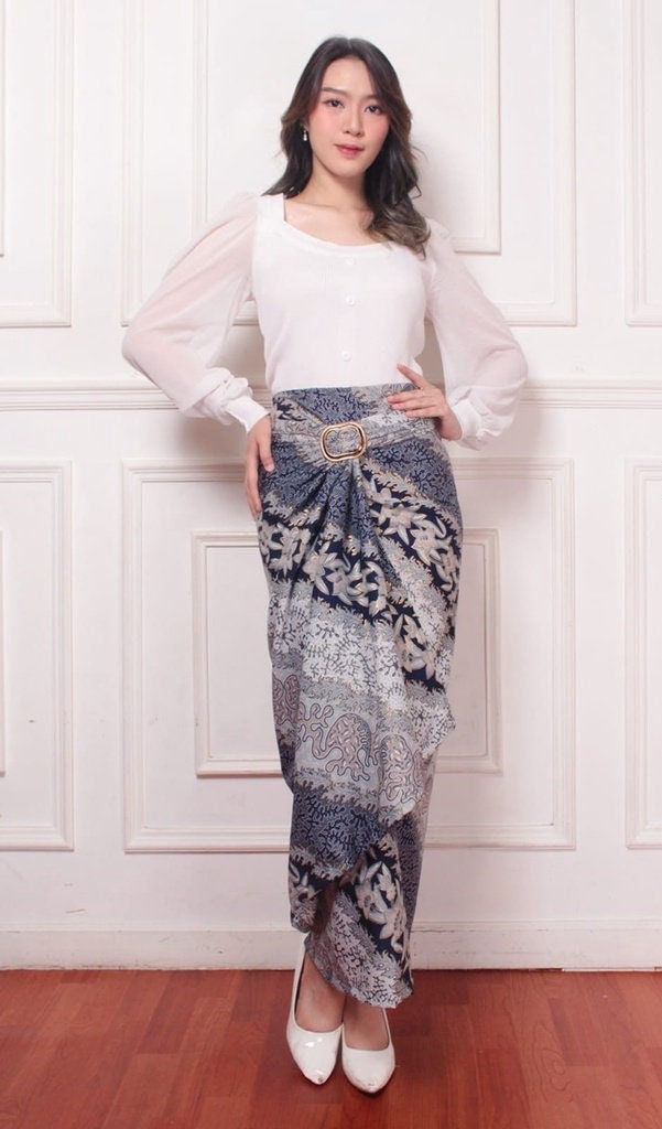 Batik Wrap Skirt, Kebaya Skirt Traditional From Indonesia - KATCO - Etsy