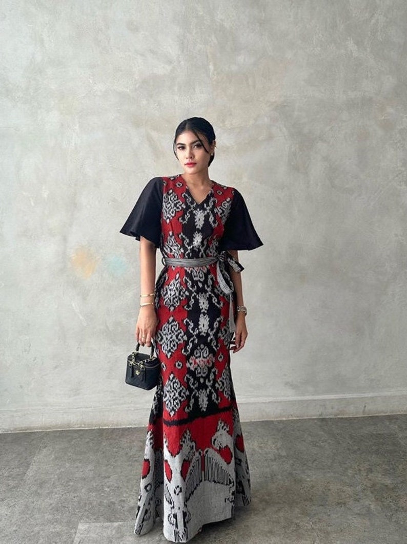 Long Dress Tenun Traditional From Indonesia KATCO - Etsy