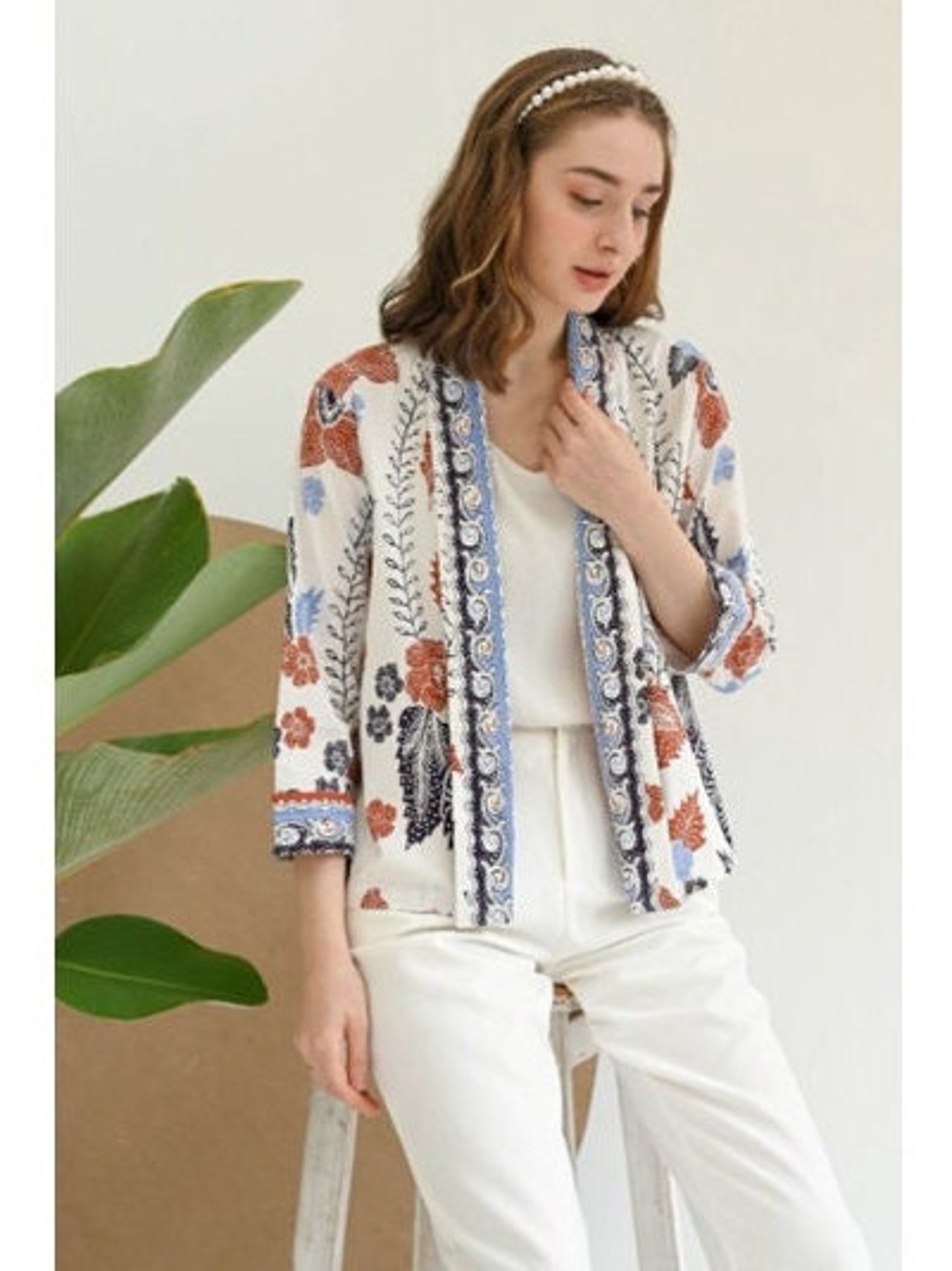 Outer Blazer Batik Pattern From Indonesia Batik Outer KATCO - Etsy