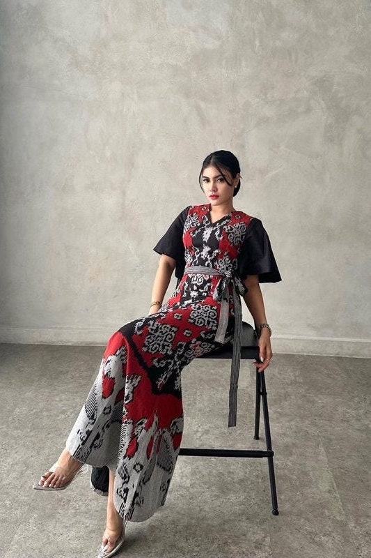 Long Dress Tenun Traditional From Indonesia KATCO - Etsy