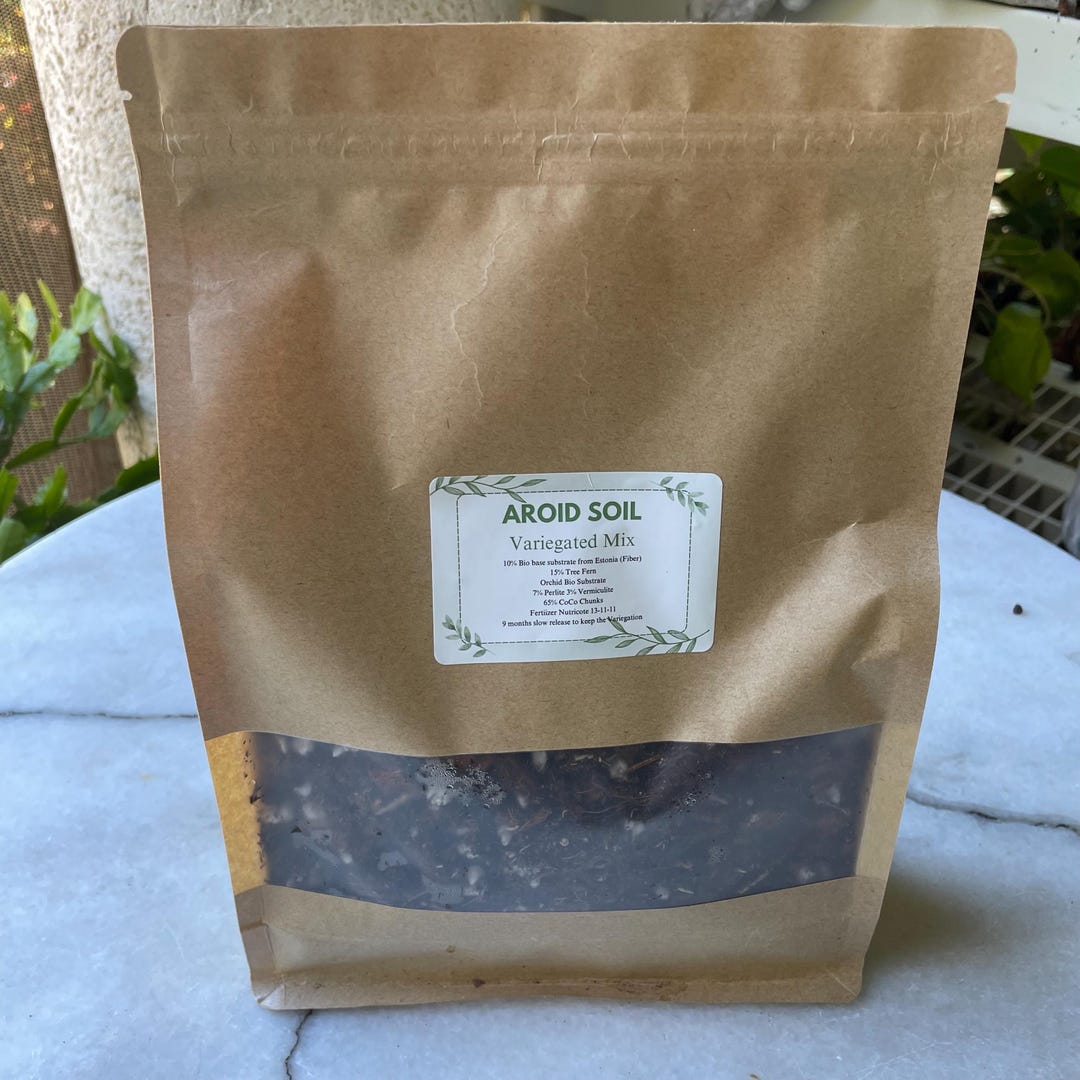 Aroid Soil Mix for Variegated Plants With Bio Base, Tree Fern Coco Coir ...