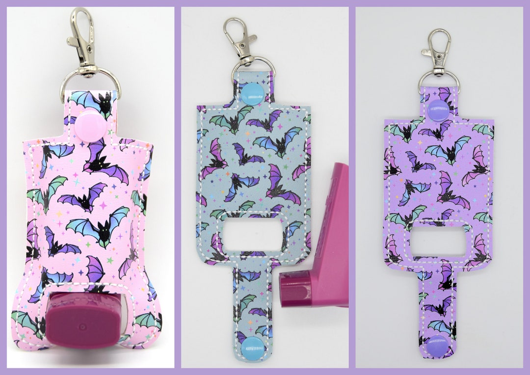 BATS INHALER HOLDER Asthma Case Pouch Handy Key Ring Fitting Handmade ...