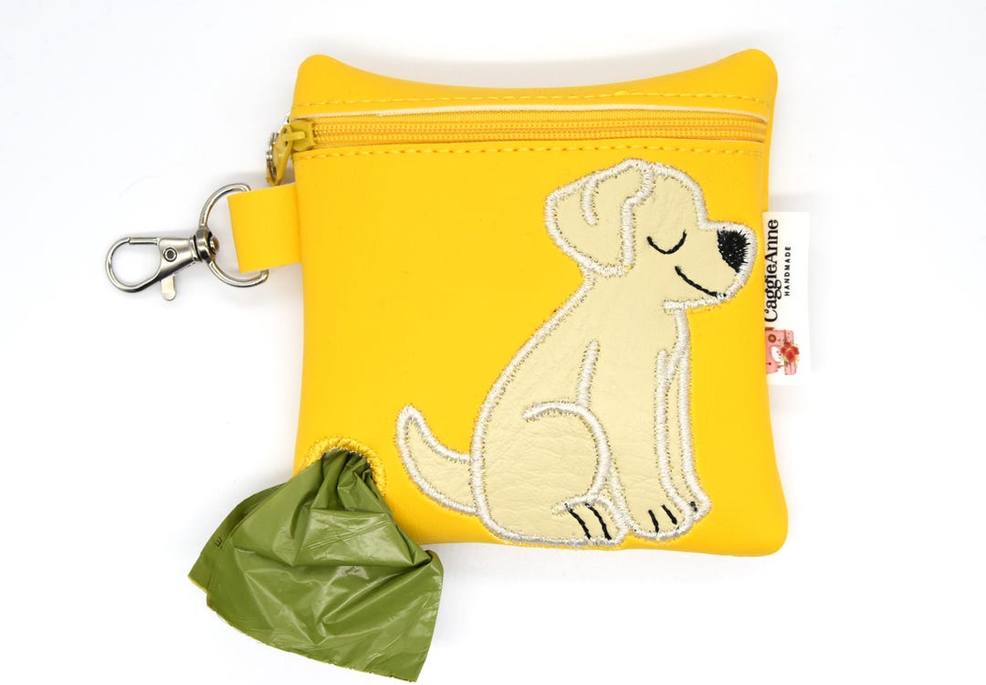 LABRADOR DOG POOP Waste Bag Holder Pull Through Dispenser Room For