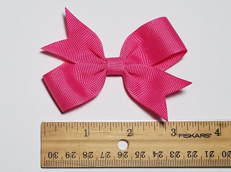 3 Solid Two Loop Hair Bow you Choose Color - Etsy