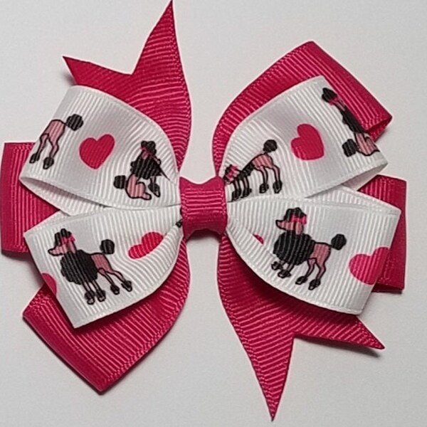 Poodle Hair Bow - Etsy