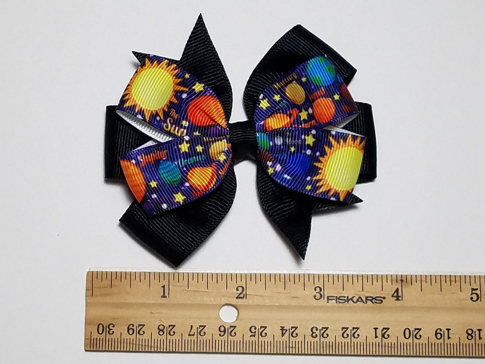 3.5 Solar System Hair Bow you Choose Solid Bow Color - Etsy