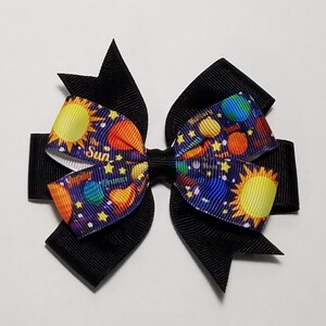 3.5 Solar System Hair Bow you Choose Solid Bow Color - Etsy