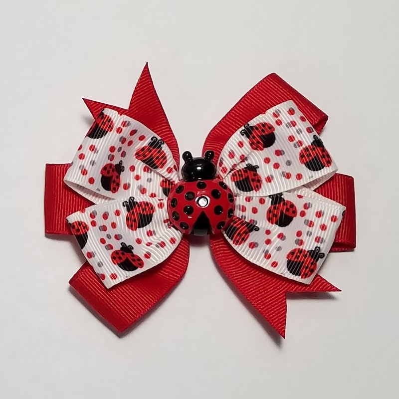 Ladybug Hair Bow - Etsy