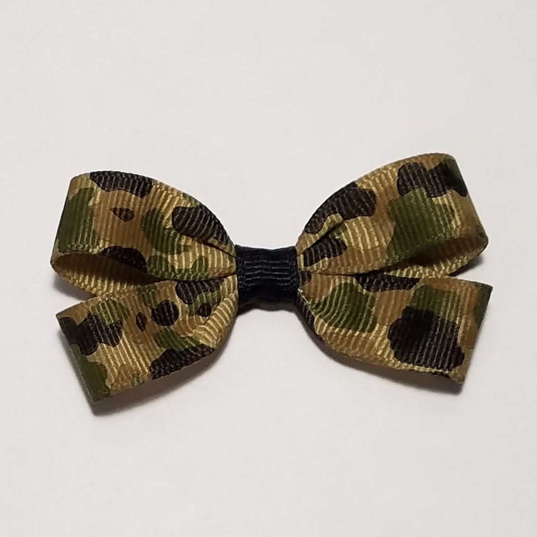 2.5" Camo Mini Hair Bow *CLEARANCE* - Etsy