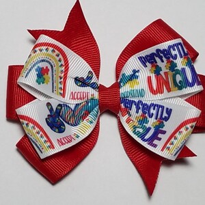 3.5 Autism Awareness Hair Bow you Choose Solid Bow - Etsy