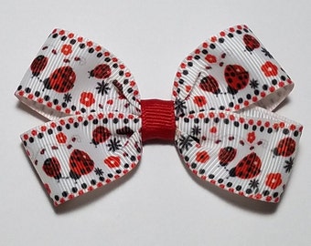 Red Polka Dot Ladybug Hair Bow - Etsy