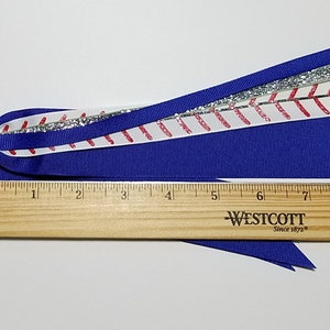 Baseball Ponytail Streamer you Choose Color & Length - Etsy