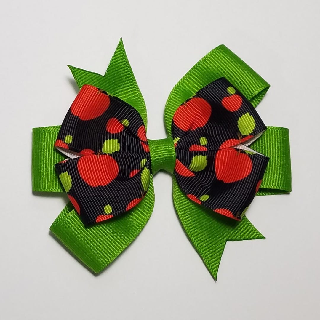 3.5" Apple Hair Bow *CLEARANCE* - Etsy