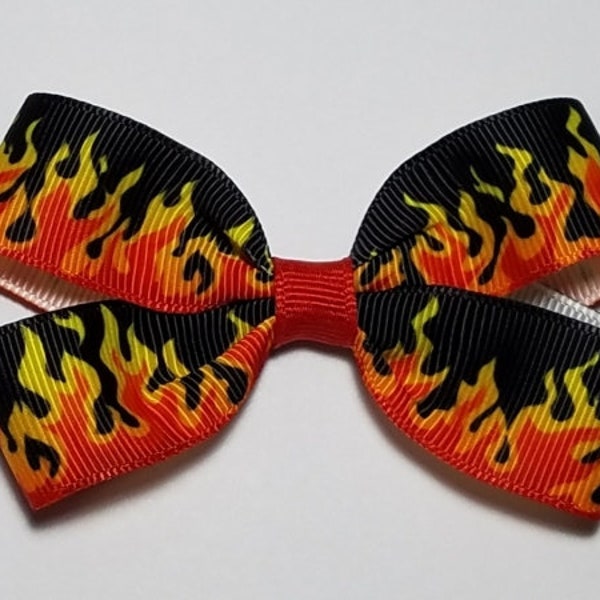 Flames Cheer Bow - Etsy