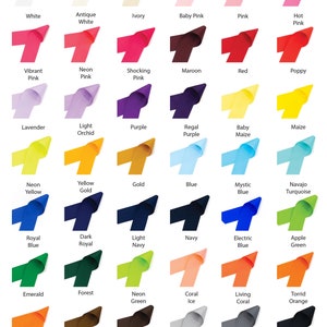 5" Crayon Hair Bow *you Choose Solid Bow Color* - Etsy