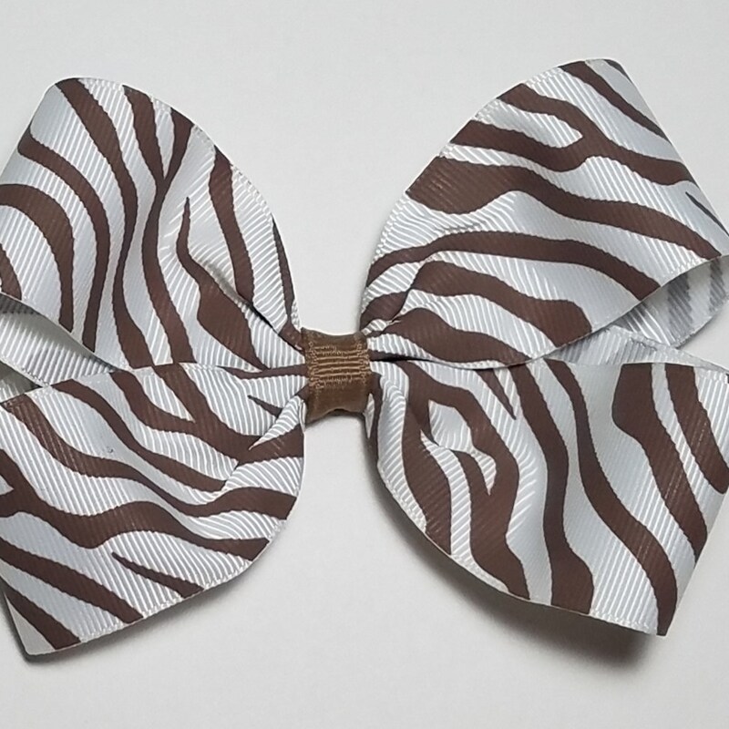 Zebra Hair Bow - Etsy