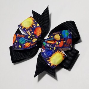 3.5 Solar System Hair Bow you Choose Solid Bow Color - Etsy