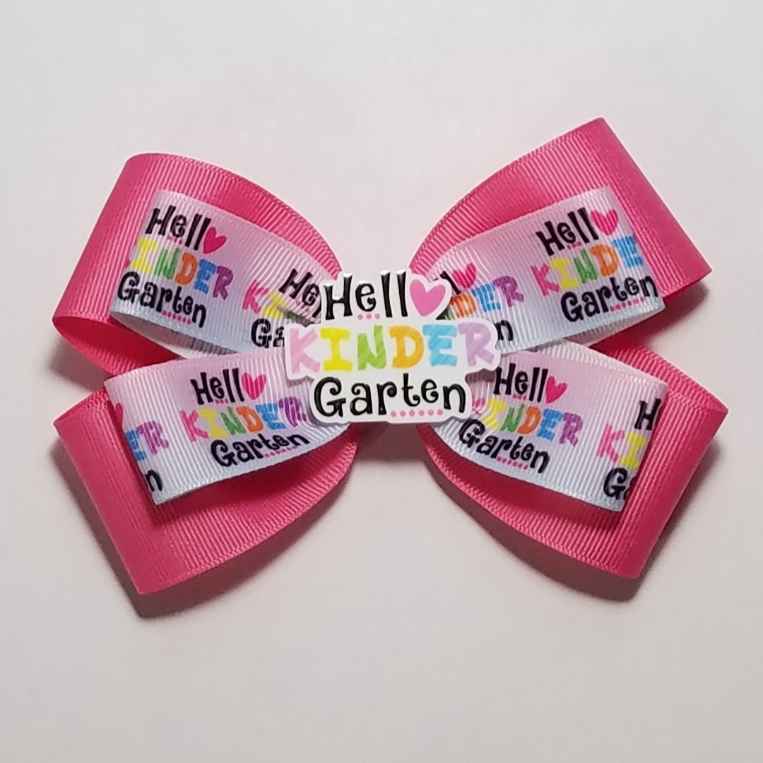 5" Kindergarten Hair Bow *you Choose Solid Bow Color* - Etsy
