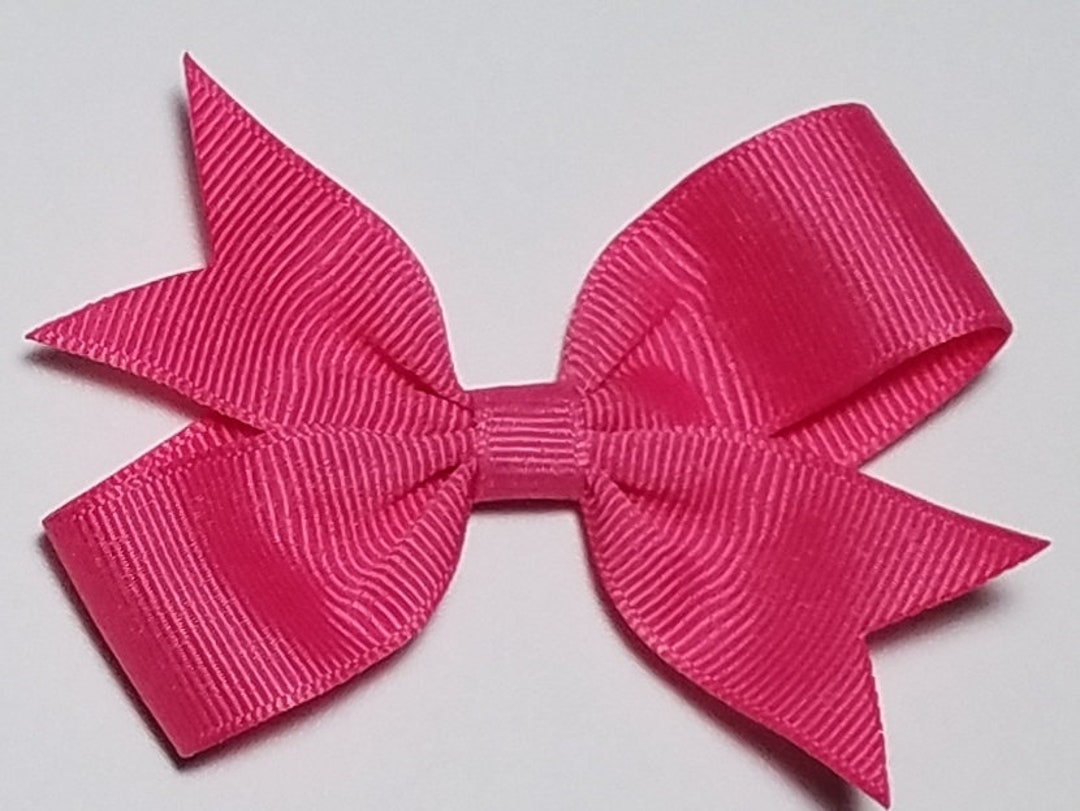 3" Solid Two Loop Hair Bow *you Choose Color* - Etsy