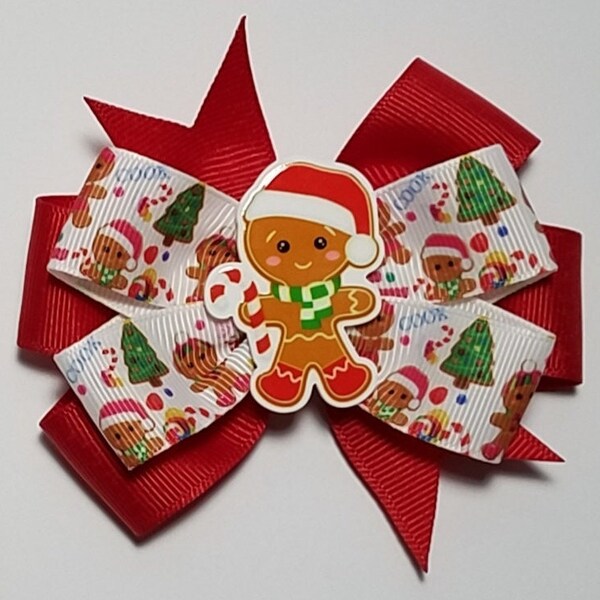 Gingerbread Hair Bow - Etsy