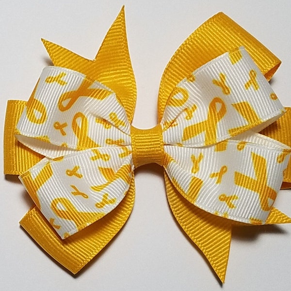 Yellow Hair Bow - Etsy