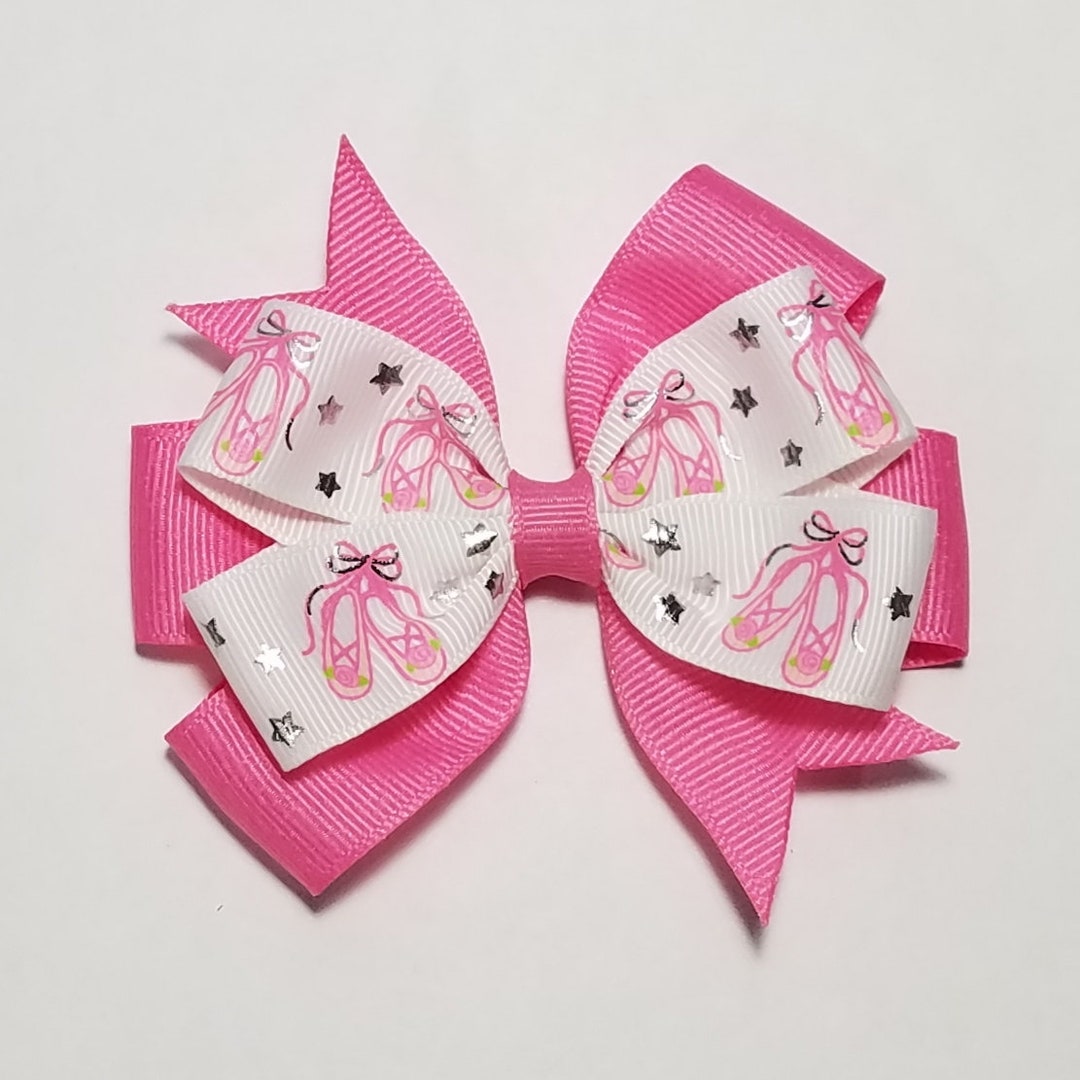 3.5" Ballet Hair Bow *you Choose Solid Bow Color* - Etsy