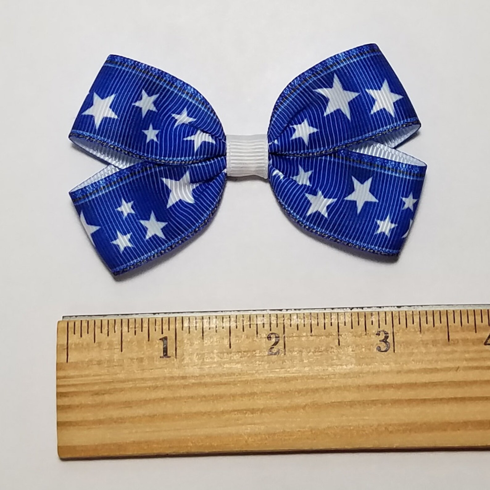 3" Denim Stars Hair Bow *CLEARANCE* - Etsy