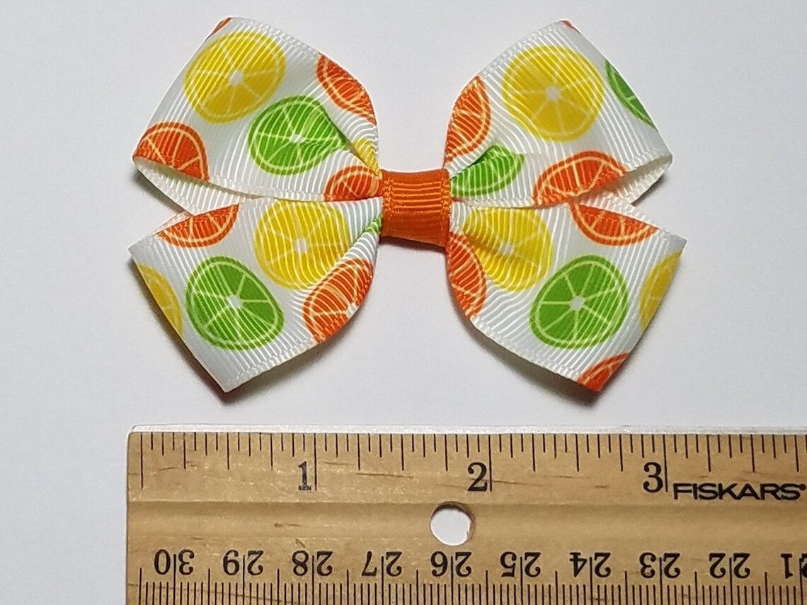 3 Citrus Fruit Hair Bow - Etsy