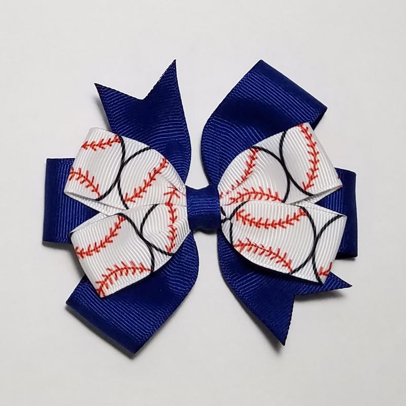 Baseball Hair Bows - Etsy