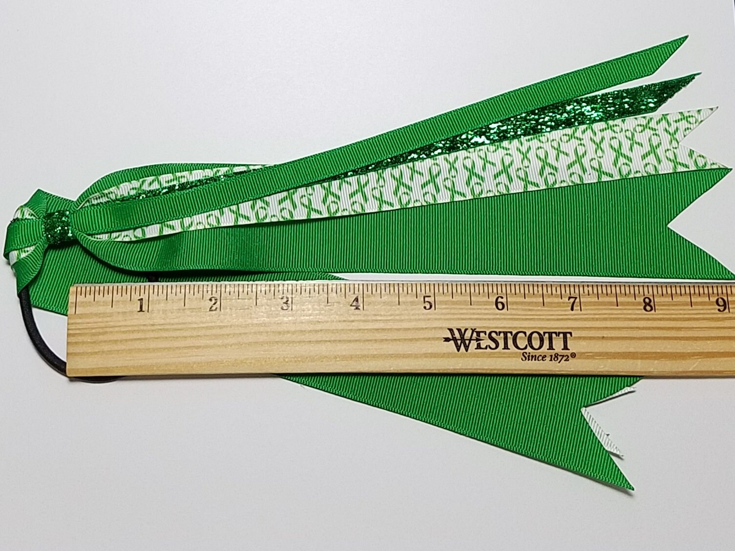 Green Awareness Ribbon Ponytail Streamer - Etsy