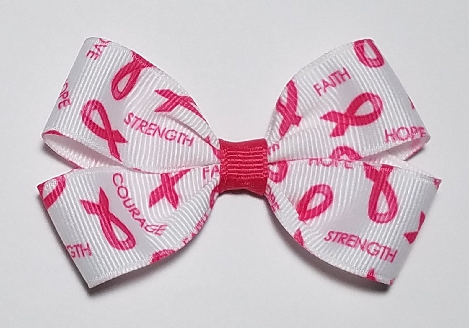 Breast Cancer Hair Bow 3 Pink Awareness Clip Pink | Etsy