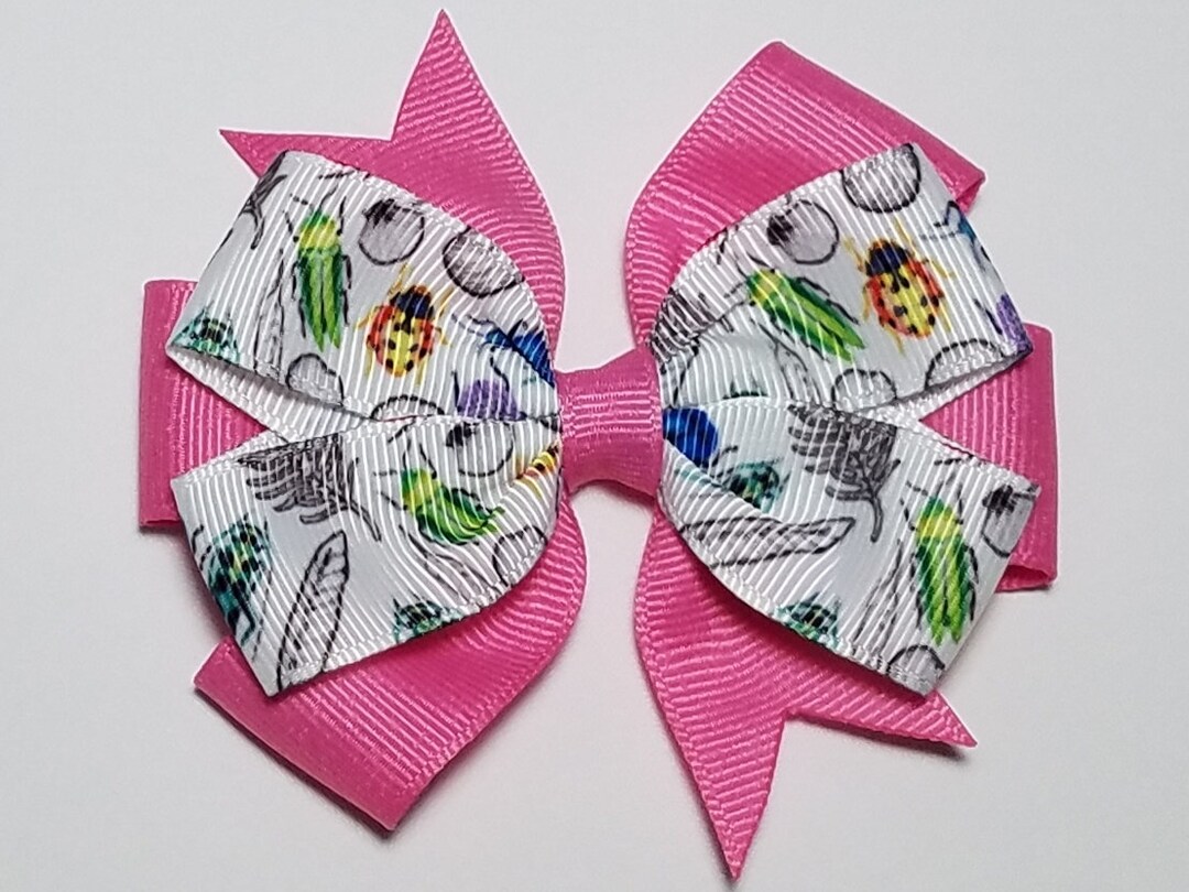 3.5" Insect Bugs Hair Bow *you Choose Solid Bow Color* - Etsy